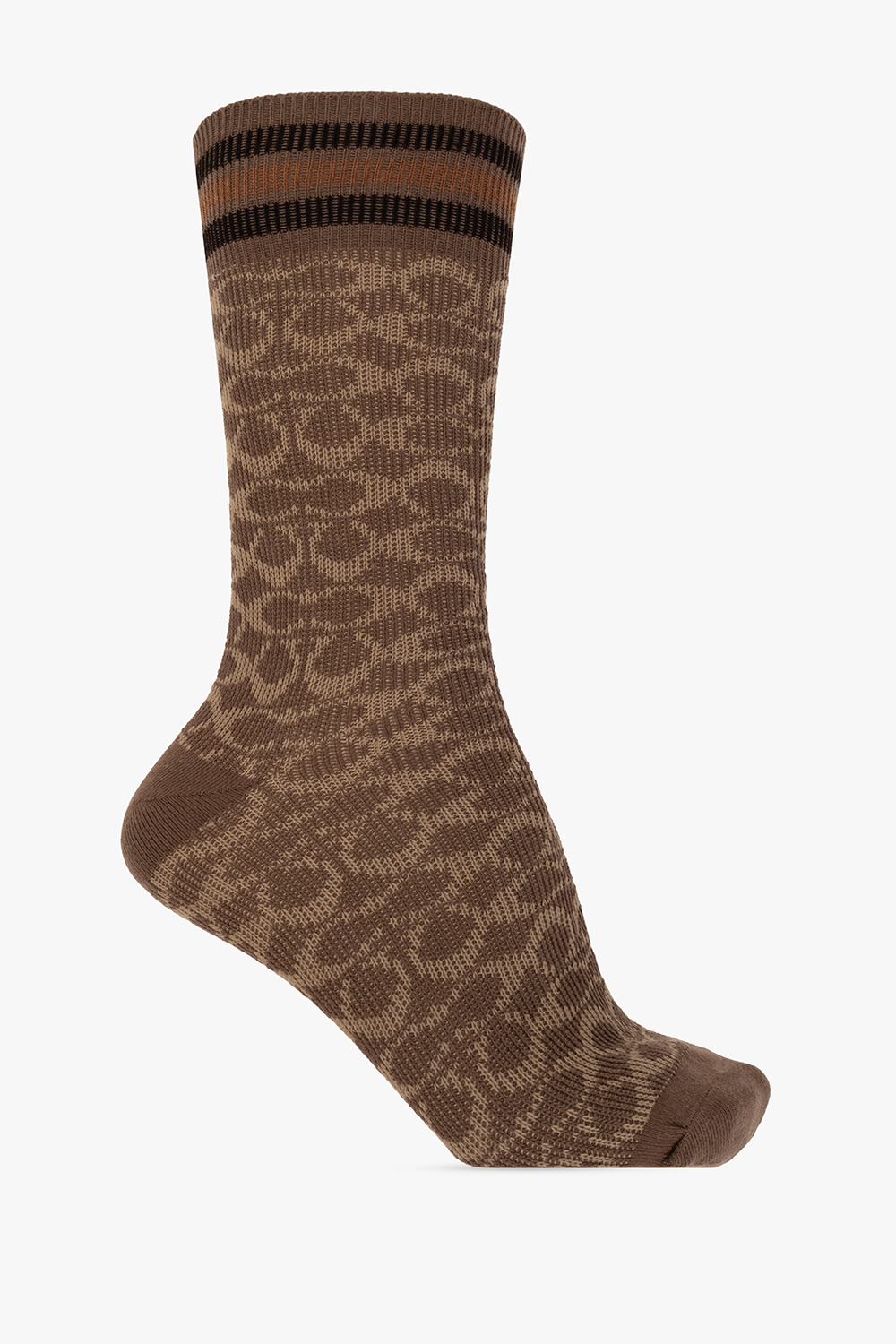 Brown Monogrammed socks Coach SchaferandweinerShops TW coach lillie carryall